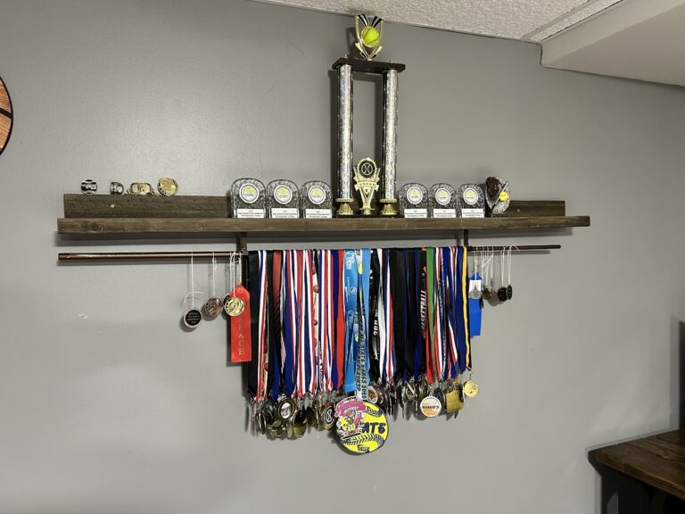 How to Build a Custom Medal Hanger & Trophy Display - Living Savvy