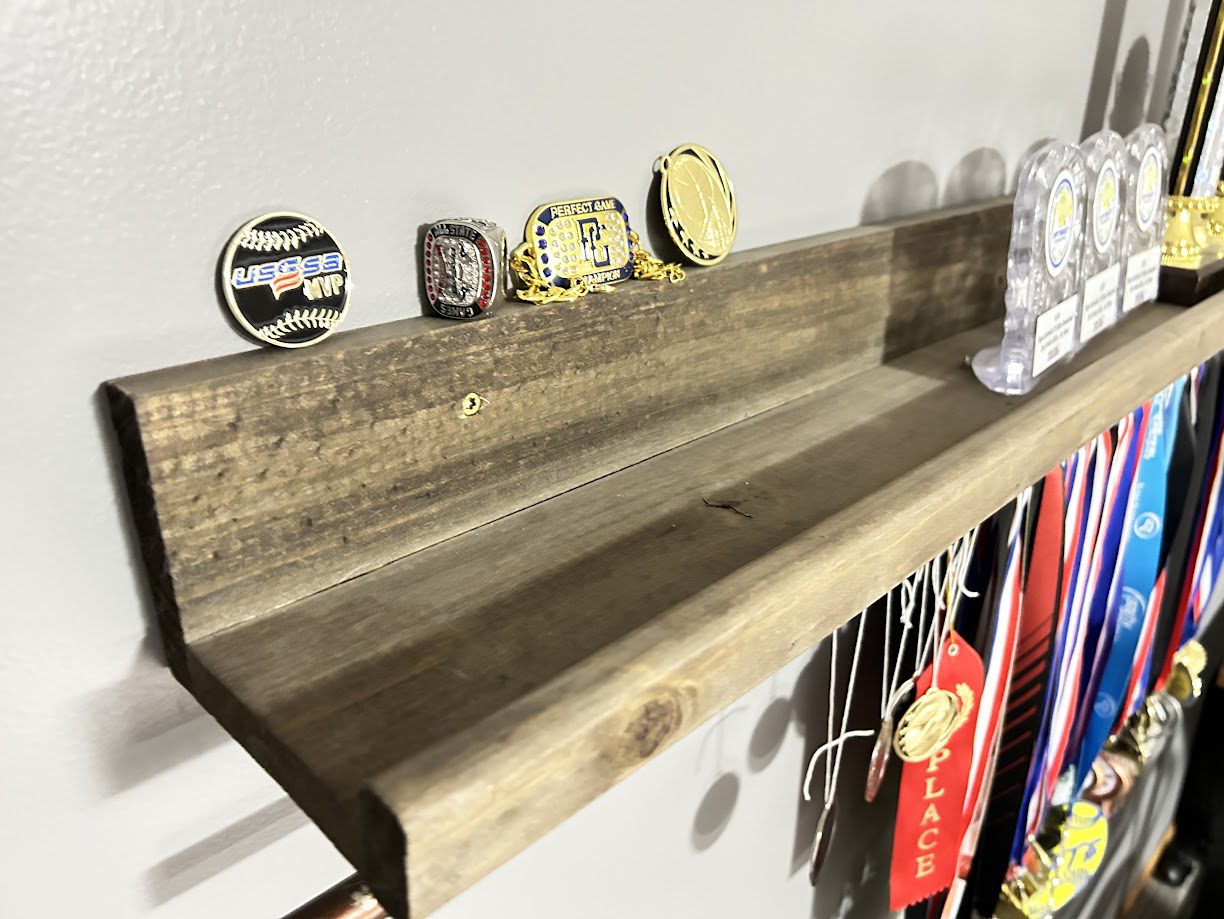 How to Build a Custom Medal Hanger & Trophy Display - Living Savvy